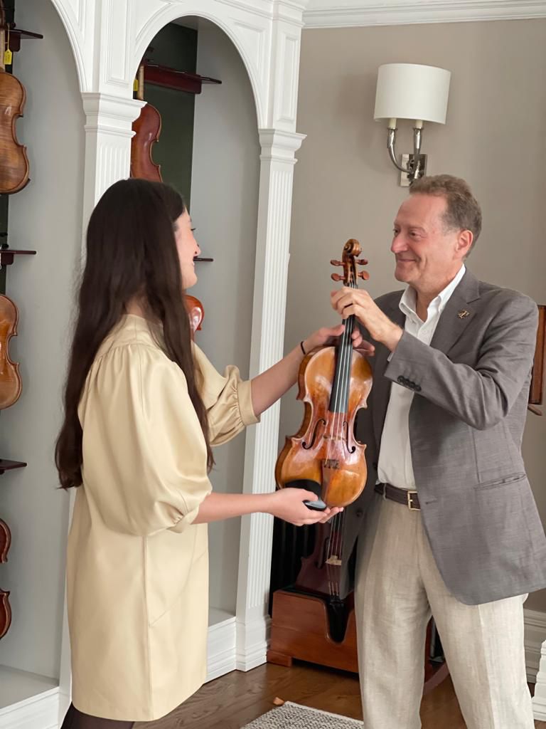 2021 Menuhin Competition Winner Receives Prize - J & A Beare